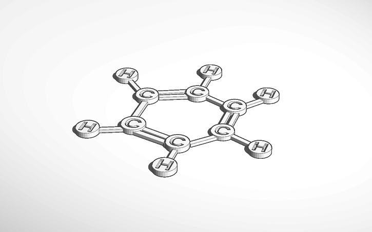 3D design Benzene Abby McAllister | Tinkercad