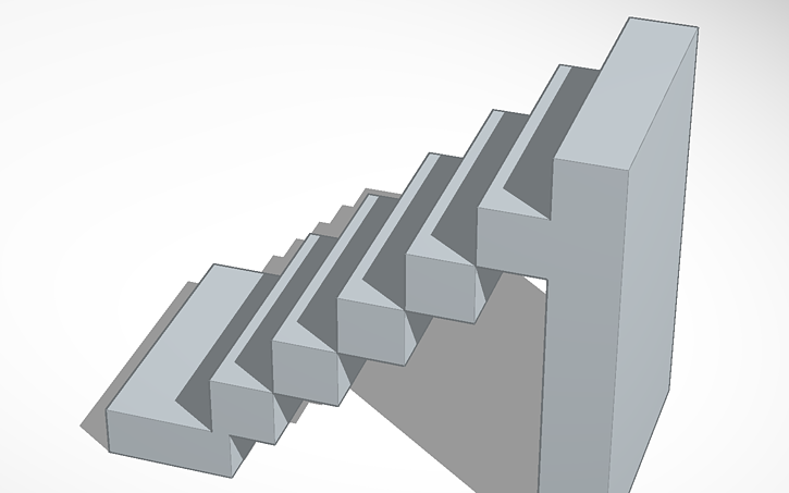 3D design Staircase - Tinkercad