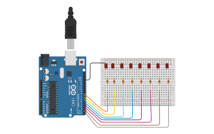 Circuit design actividad 2 - Tinkercad