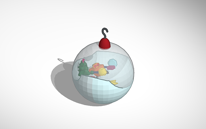 3D design New Year Toy №2 - Tinkercad
