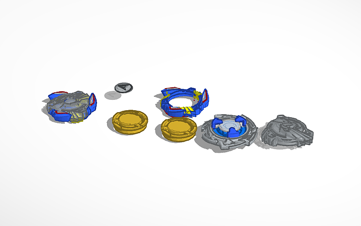 3D design Victory Valkyrie burst remake beyblade x - Tinkercad