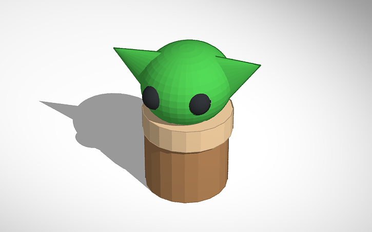 3D design Baby Yoda | Tinkercad