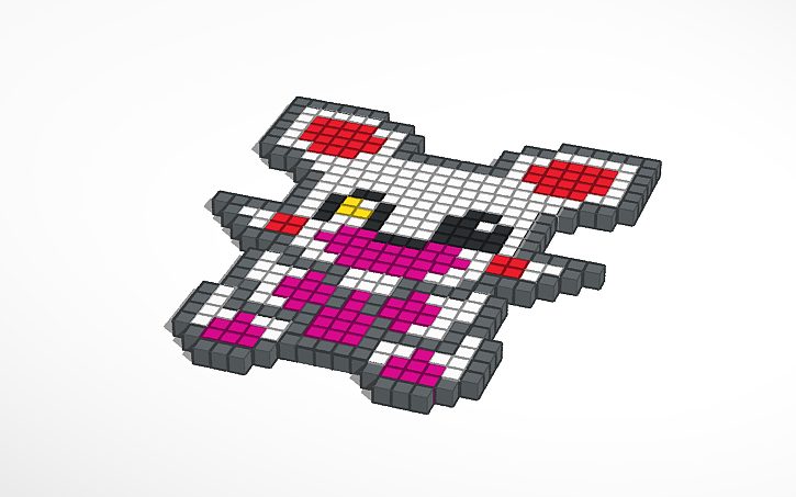 3D design Mangle pixel art | Tinkercad