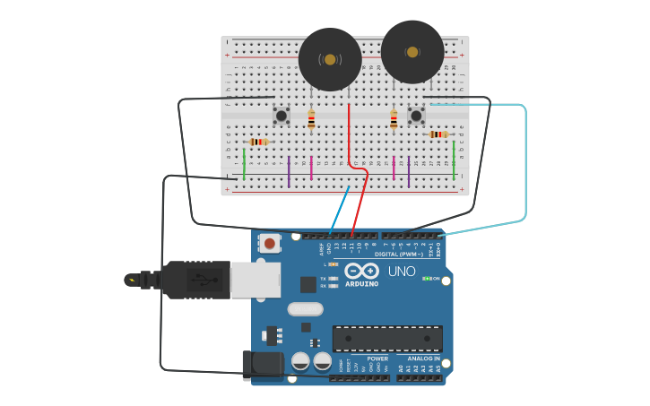 Circuit design Kant music | Tinkercad