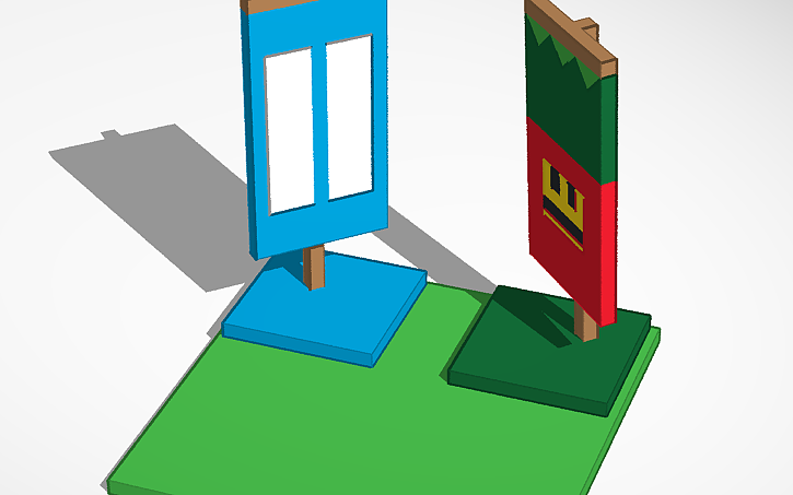 3D design allay and sniffer banners #mc #banner #sniffer #allay - Tinkercad