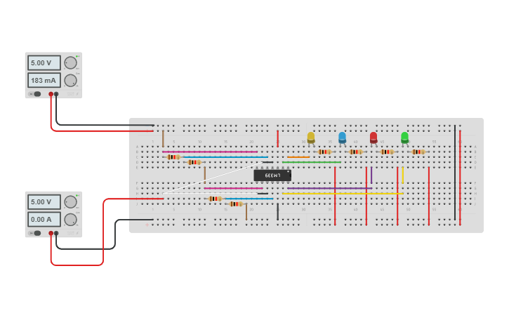 Circuit design PRAKTIKUM 4 ANALOG TO DIGITAL CONVERTER | Tinkercad