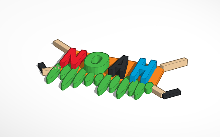 3D design Name tag | Tinkercad