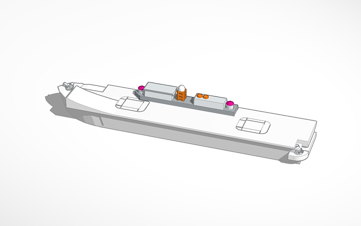 3D design HMS Invincible - Tinkercad