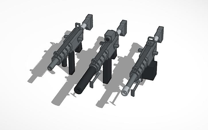 3D design Timberwolf Assault Rifle - Tinkercad