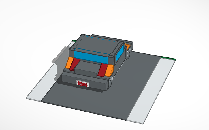 3D design semi pickup - Tinkercad