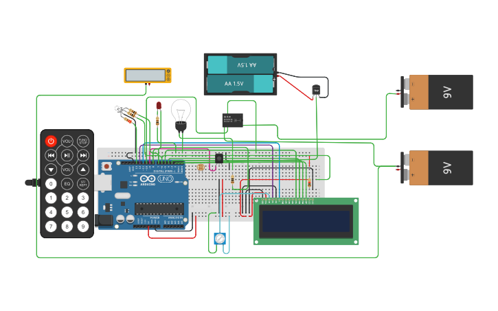 Circuit Design Copy Of Remote Control Based Home Automation For Smart Home Tinkercad
