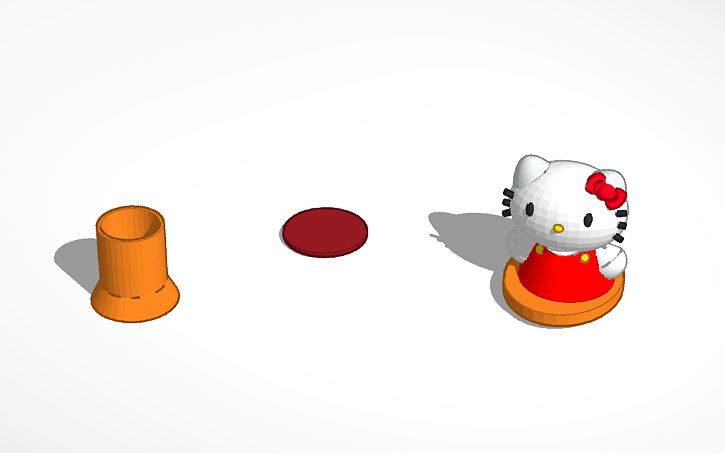 3D design Copy of Hello Kitty! | Tinkercad