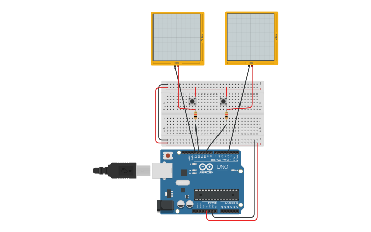 Circuit design Arduino Rocket | Tinkercad