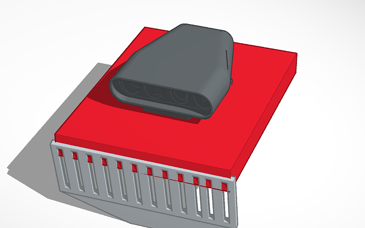 3D design Hood/Hood Scoop/Grill - Tinkercad