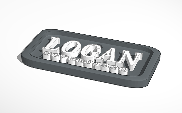 3D design Logan | Tinkercad