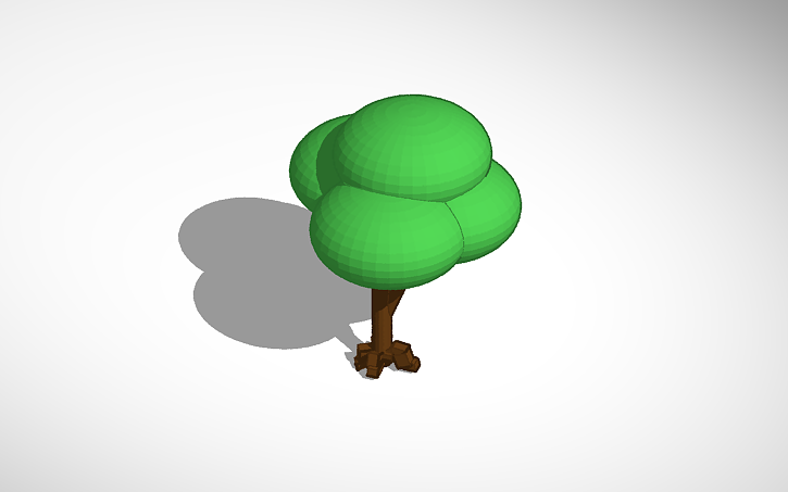 3D design large tree - Tinkercad