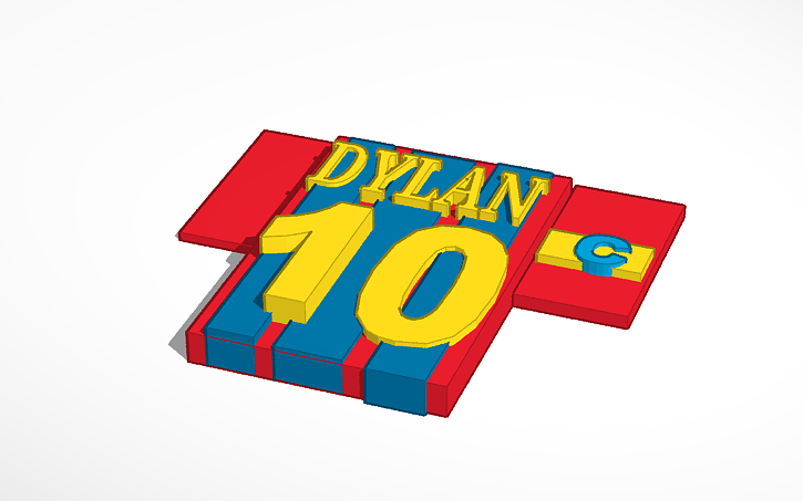 3D design CUSTUM DYLAN@ - Tinkercad