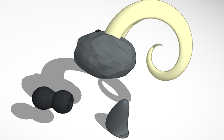 3D design dead rat goat | Tinkercad