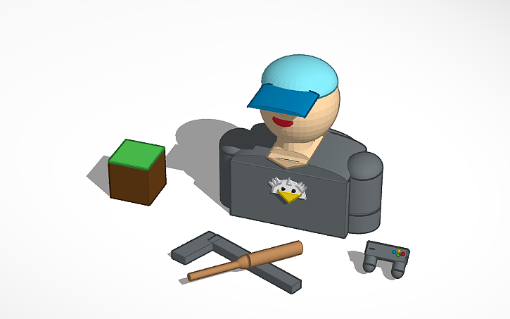 3D design self portrait media arts | Tinkercad