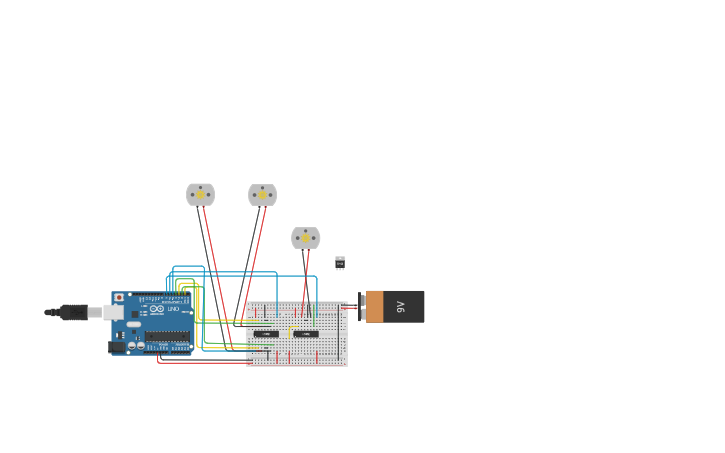 Circuit design Mechatronics - Tinkercad