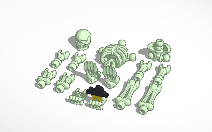 3D design Zi action figure - Tinkercad