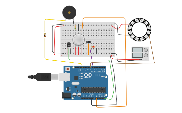 Circuit design Cristian Buendia taller 5 - Tinkercad