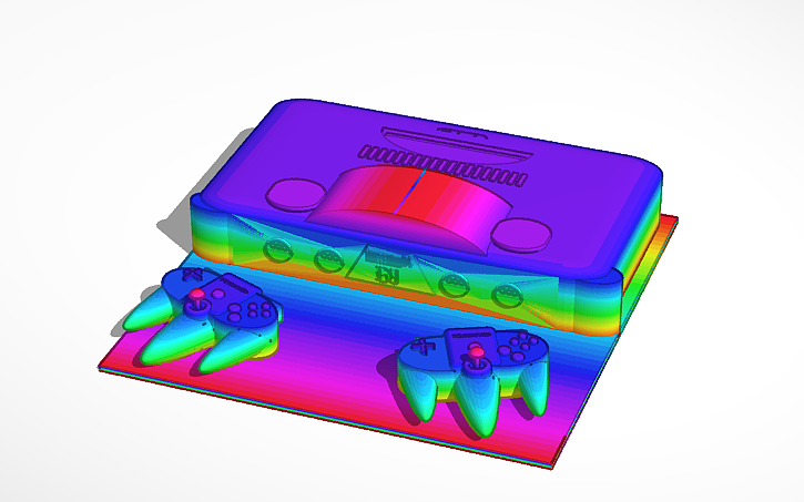 3D design Gradient Nintendo 64 (complete) - Tinkercad