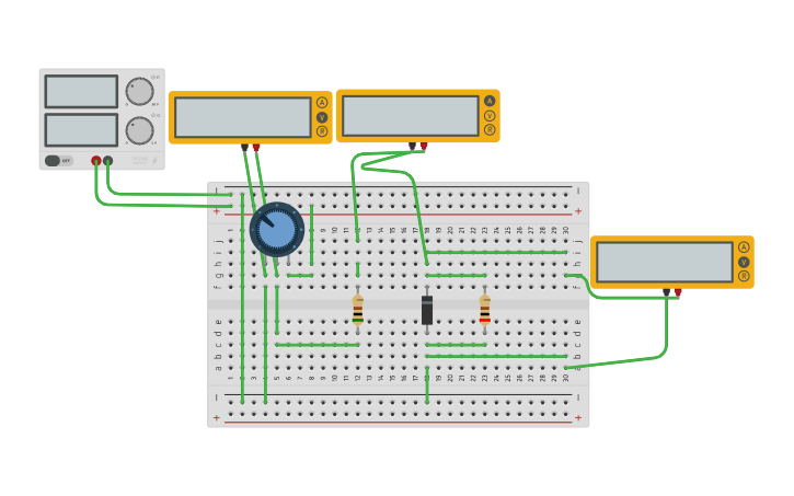 Circuit design Line regulation | Tinkercad