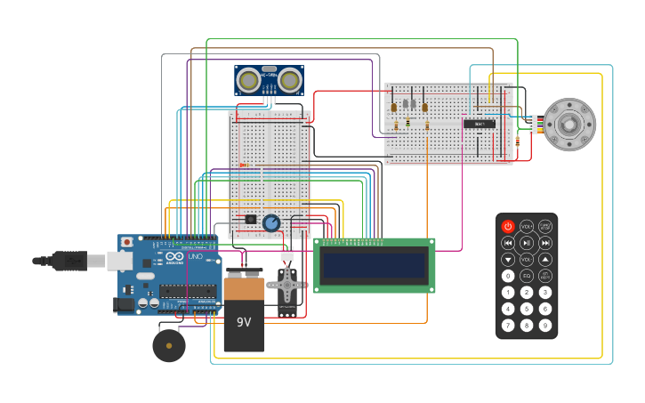 Circuit design car - Tinkercad