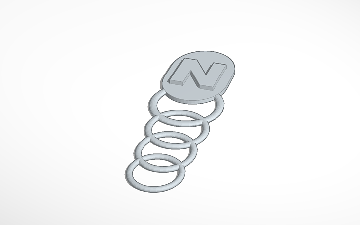 3D design Key Chain - Tinkercad