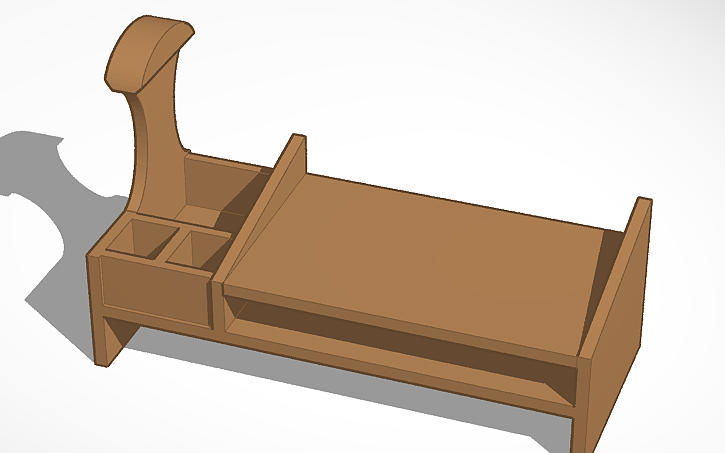 3D design laptop stand - Tinkercad