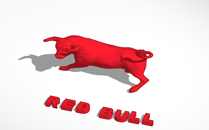 3D design red bull - Tinkercad