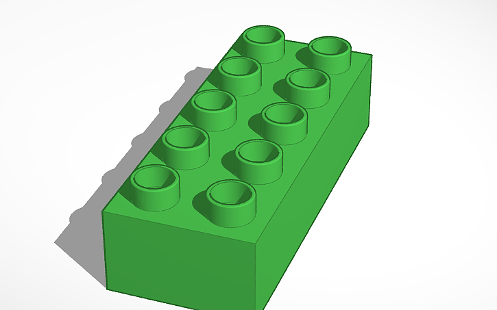 3D Design Lego Duplo Compatible Brick 5x2 5x2x2 Tinkercad 3D Design Lego Duplo Compatible Brick 5x2 5x2x2 Tinkercad