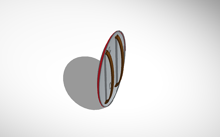 3D design Captian America shield template | Tinkercad