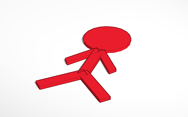 3D design stickman - Tinkercad
