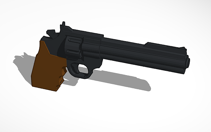 3D design revolver - Tinkercad