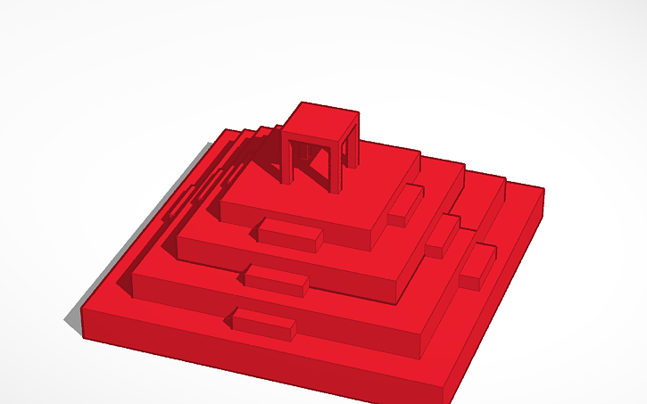 3D design step pyramid | Tinkercad