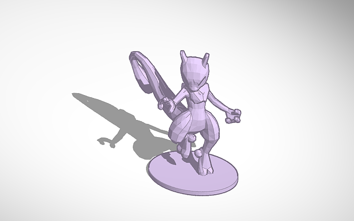 3D design Copy of Mewtwo | Tinkercad