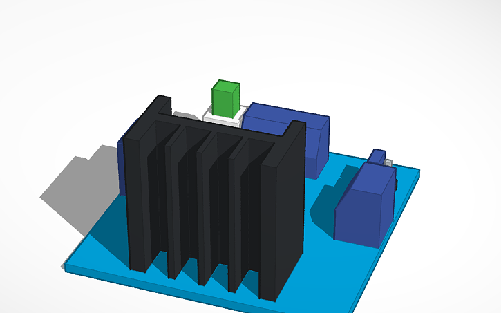 3D design L298N Dual H Bridge - Tinkercad
