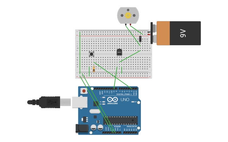 Circuit design Motorized | Tinkercad