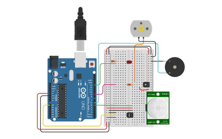 Circuit design Smart Fan Controller Step 3 - KK - Tinkercad