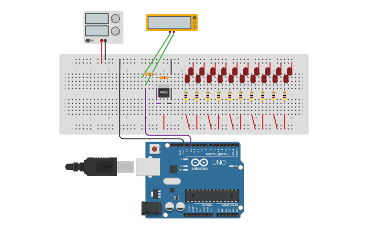 Circuit Design Led Traffic Light Circuit Test Tinkercad