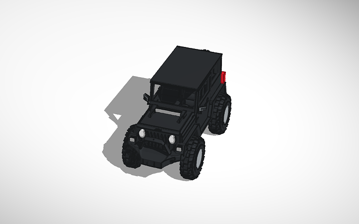 3D design Jeep Wrangler - Tinkercad