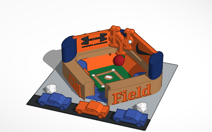 3D design citi field - Tinkercad