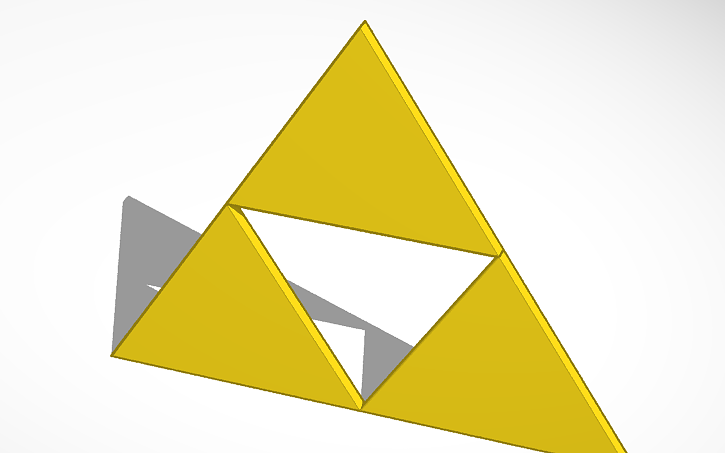 3d Design Triforce Tinkercad
