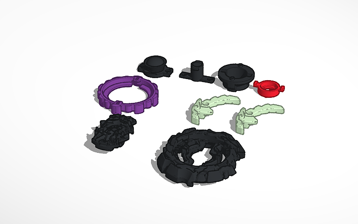 3D design Beyblade burst surge panic balkesh(Speedstorm) - Tinkercad