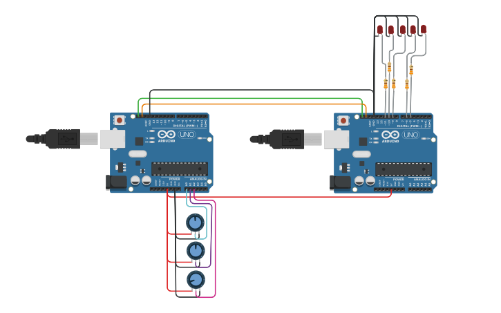 Circuit design RoboJackets Firmware Training Week 4 Solution | Tinkercad