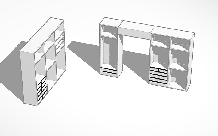 3D design Closets - Tinkercad
