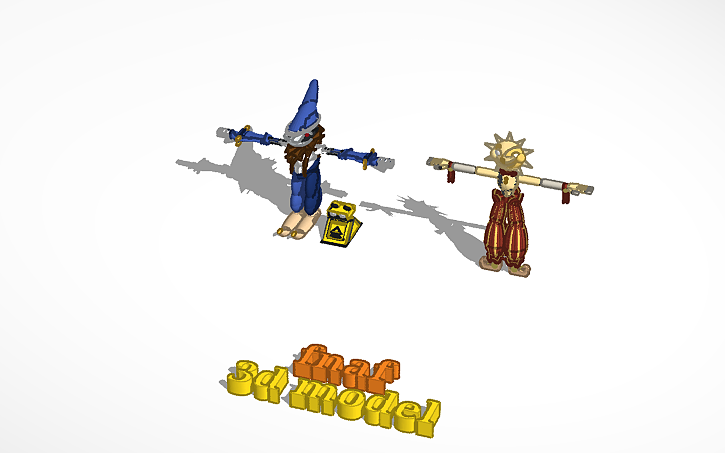 3D design security breach characters | Tinkercad