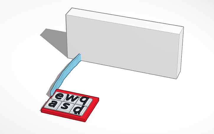 3D design the small keyboard - Tinkercad